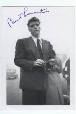Burt Lancaster Autographed Snapshot Photo – Leading Lights Autographs
