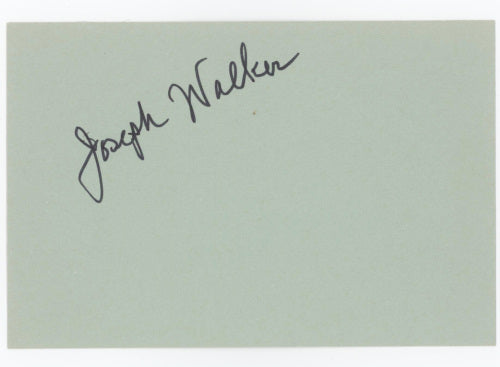 Joseph Walker (Great Cinematographer; It's a Wonderful Life) Autograph ...