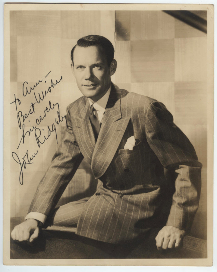 John Ridgely (Howard Hawks' The Big Sleep) Autographed Photo – Leading ...