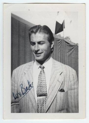 Lex Barker (Tarzan Actor) Autographed Snapshot Photo – Leading Lights ...