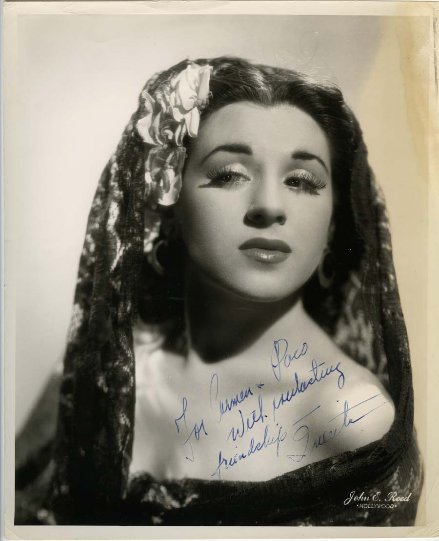 Inesita (Flamenco Dancer) Autographed Photo – Leading Lights Autographs